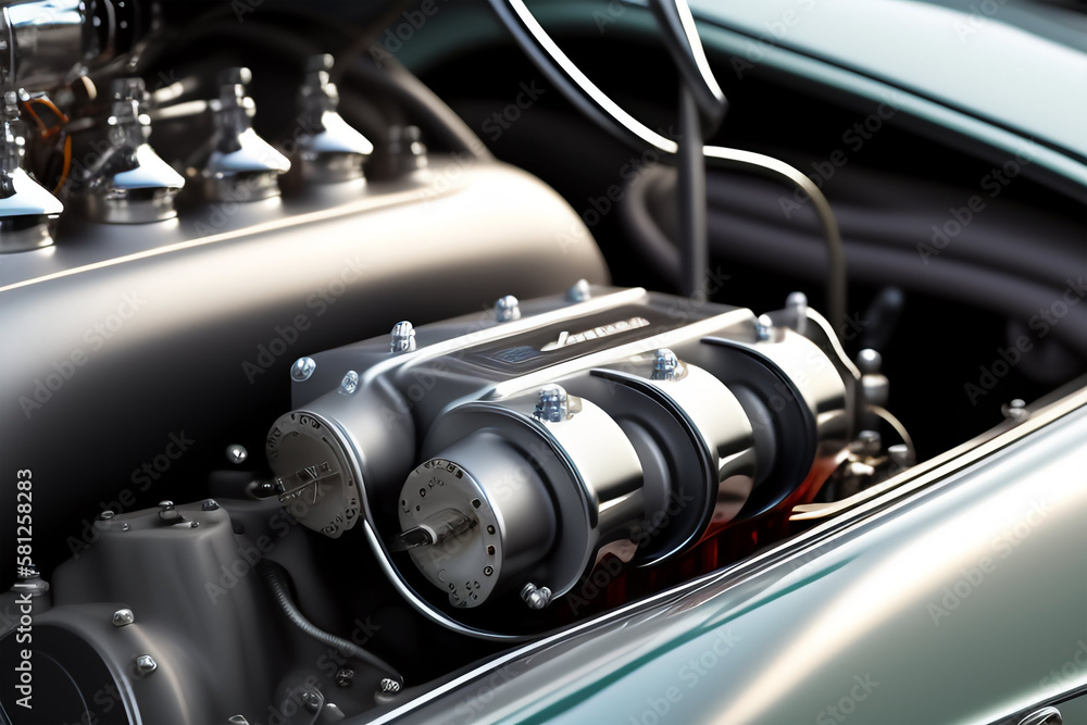 ILUSTRACIÓN EN DETALLE DE DISTINTOS MOTORES DE AUTOMÓVIL TANTO ...