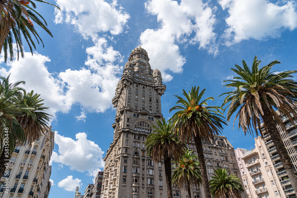uruguay, montevideo, plaza de armas, architecture, tower, building ...