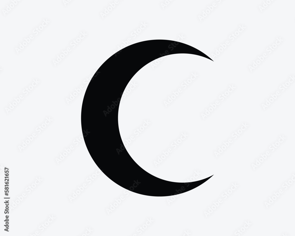 Crescent Symbol Lunar Moon Shape Islam Islamic Muslim Emblem First Aid ...
