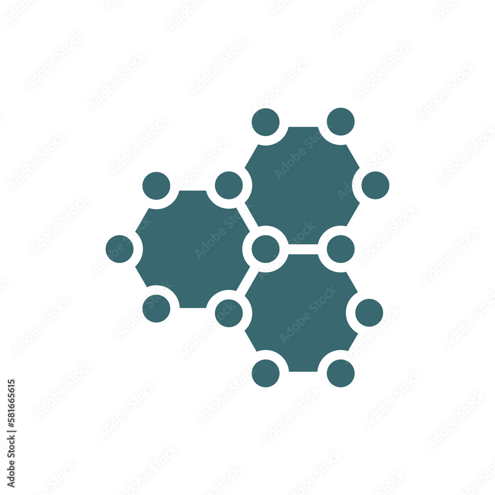 เวกเตอร์ Stock graphene icon. Filled graphene icon from ai and future ...