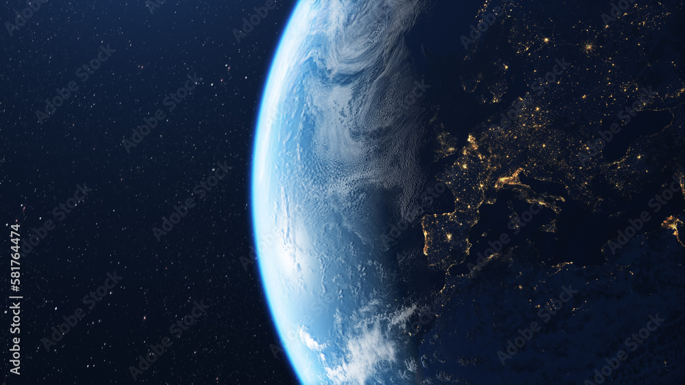 europe and planet earth seen from space Stock Photo | Adobe Stock