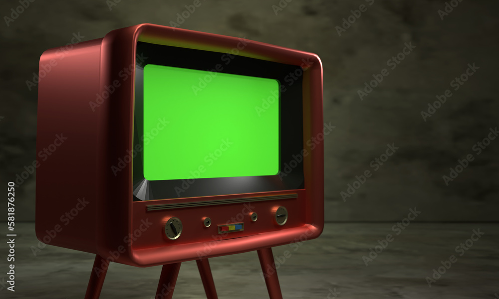 Vintage TV Television Green Screen, widescreen old television vintage ...