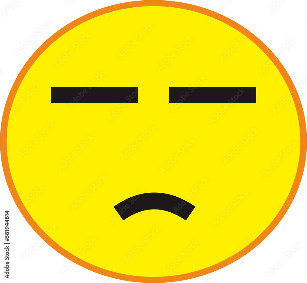 Emoji emoticon lazy png sticker symbol Stock Illustration | Adobe Stock