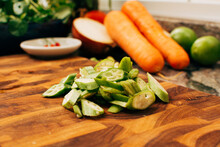 Sliced Okra Close-up Free Stock Photo - Public Domain Pictures