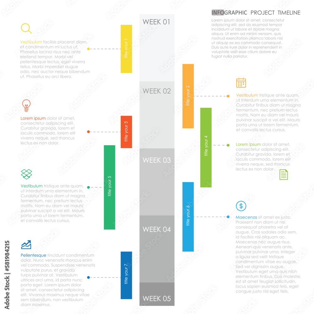 timeline roadmap project diagram Infographic template for business. 5 ...