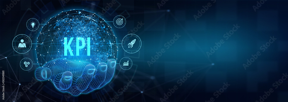 KPI Key Performance Indicator for Business Concept. Business ...