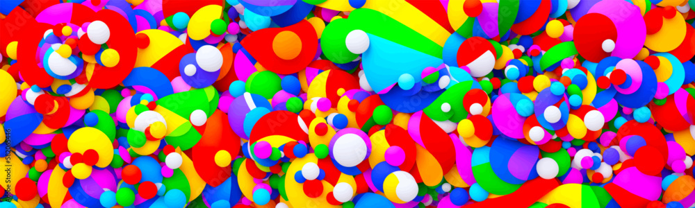 3d animated illustration of 10 second countdown timer. Colorful and ...