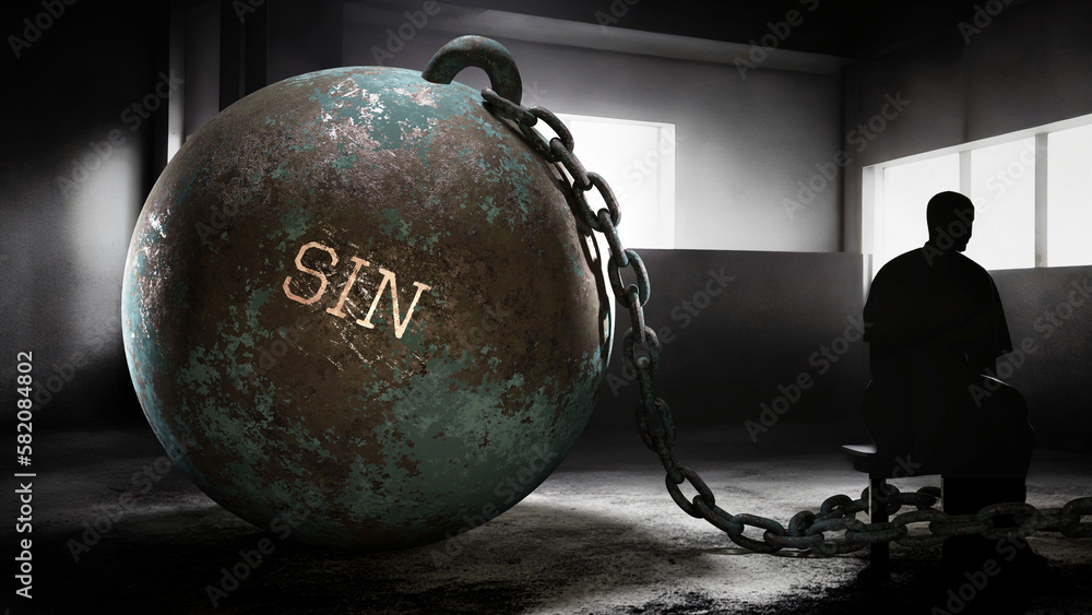 Sin and intimate, silent and lonely suffering human soul. Person ...