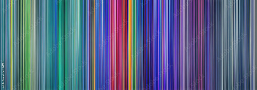 Color bar. A spectrum of colors consisting of numerous fine lines of ...