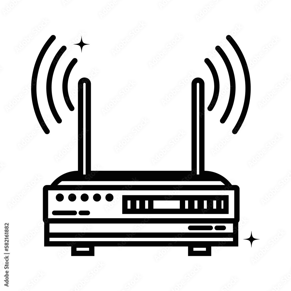 internet modem icon png image with transparent background Stock ...