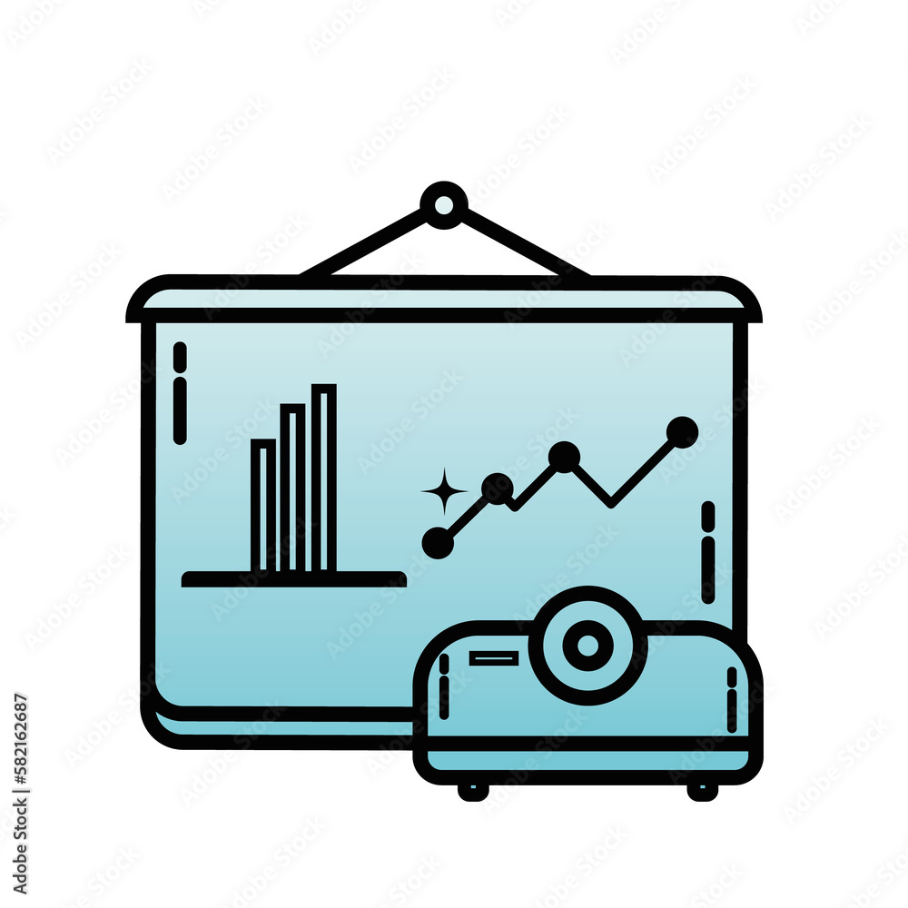 projection banner icon png image with transparent background Stock ...