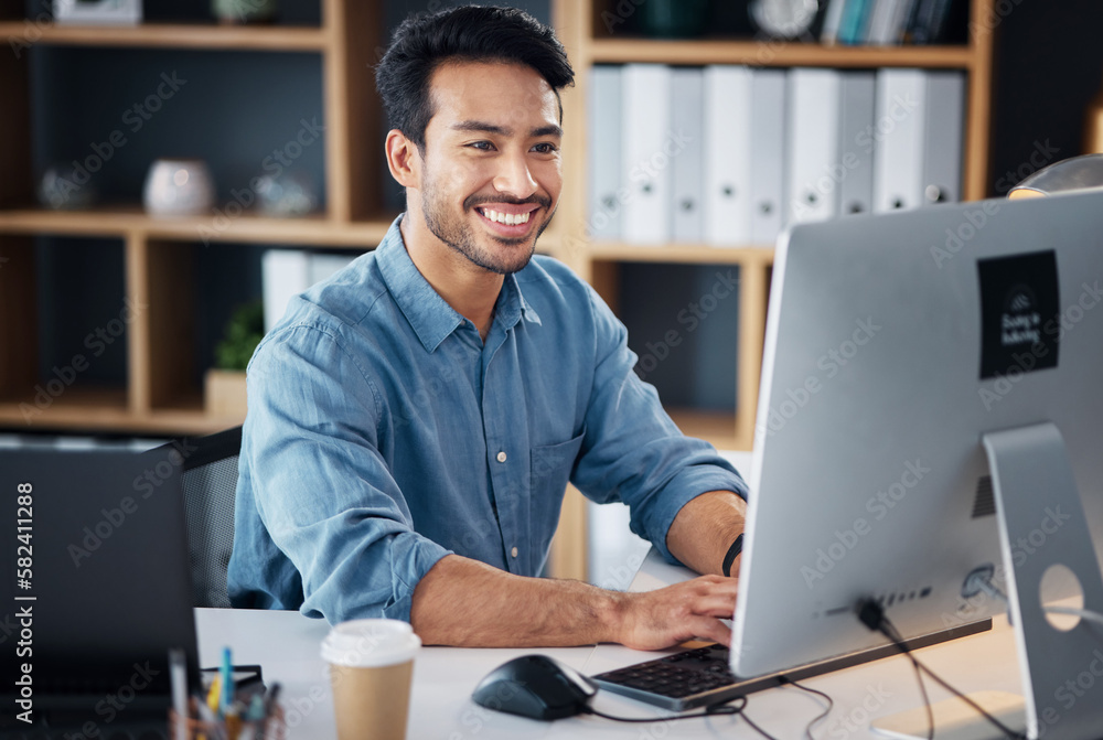 Business Person Working On Computer