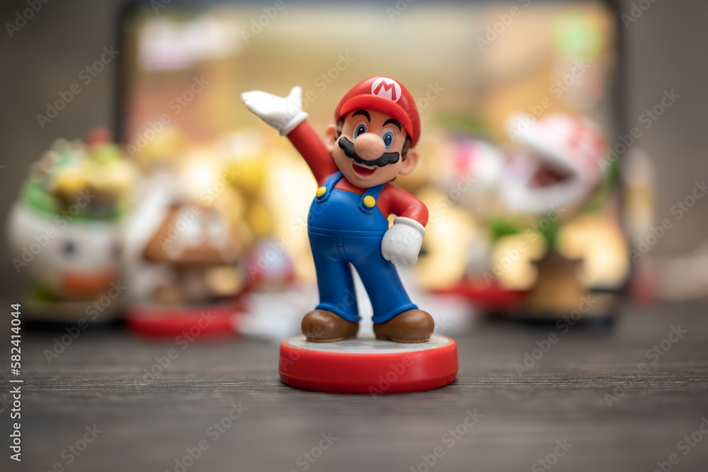 MOSCOW, RUSSIA - September 08, 2022: Super Mario Bros figure character ...