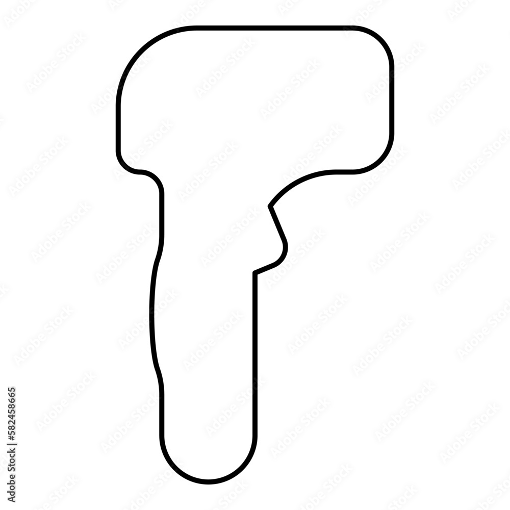 Vetor Contactly thermometer pyrometer medical digital non-contact ...