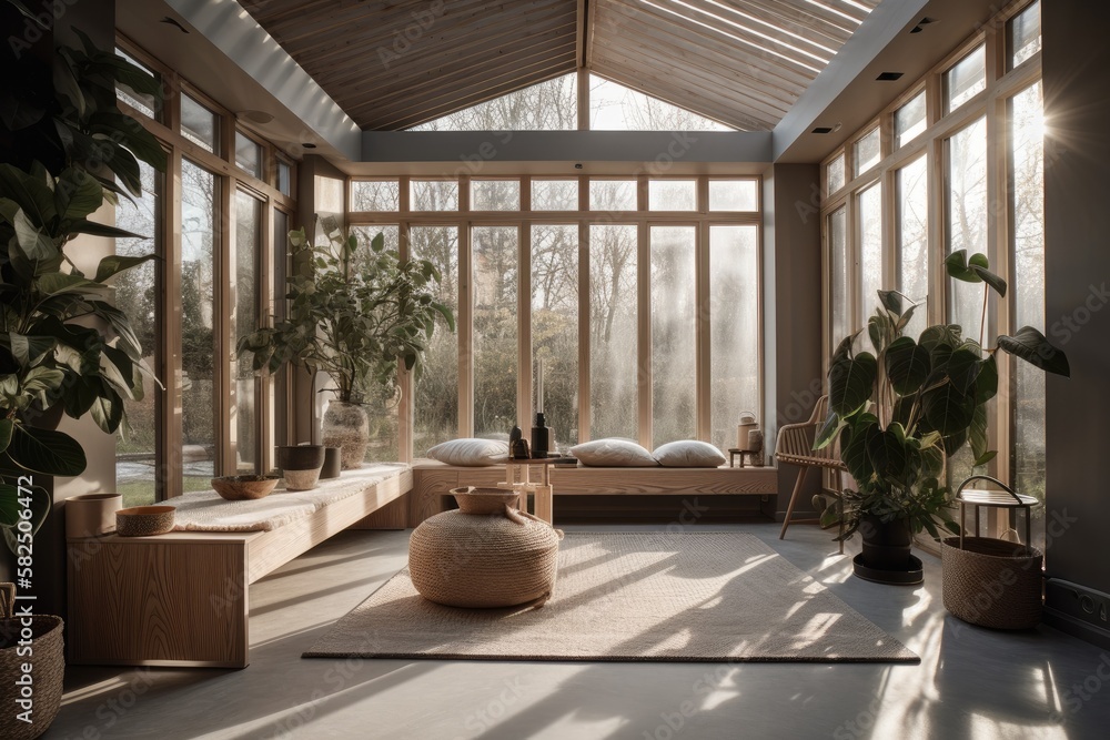 Conservatory, Contemporary Japandi, Minimalist, Scandinavian Interior ...