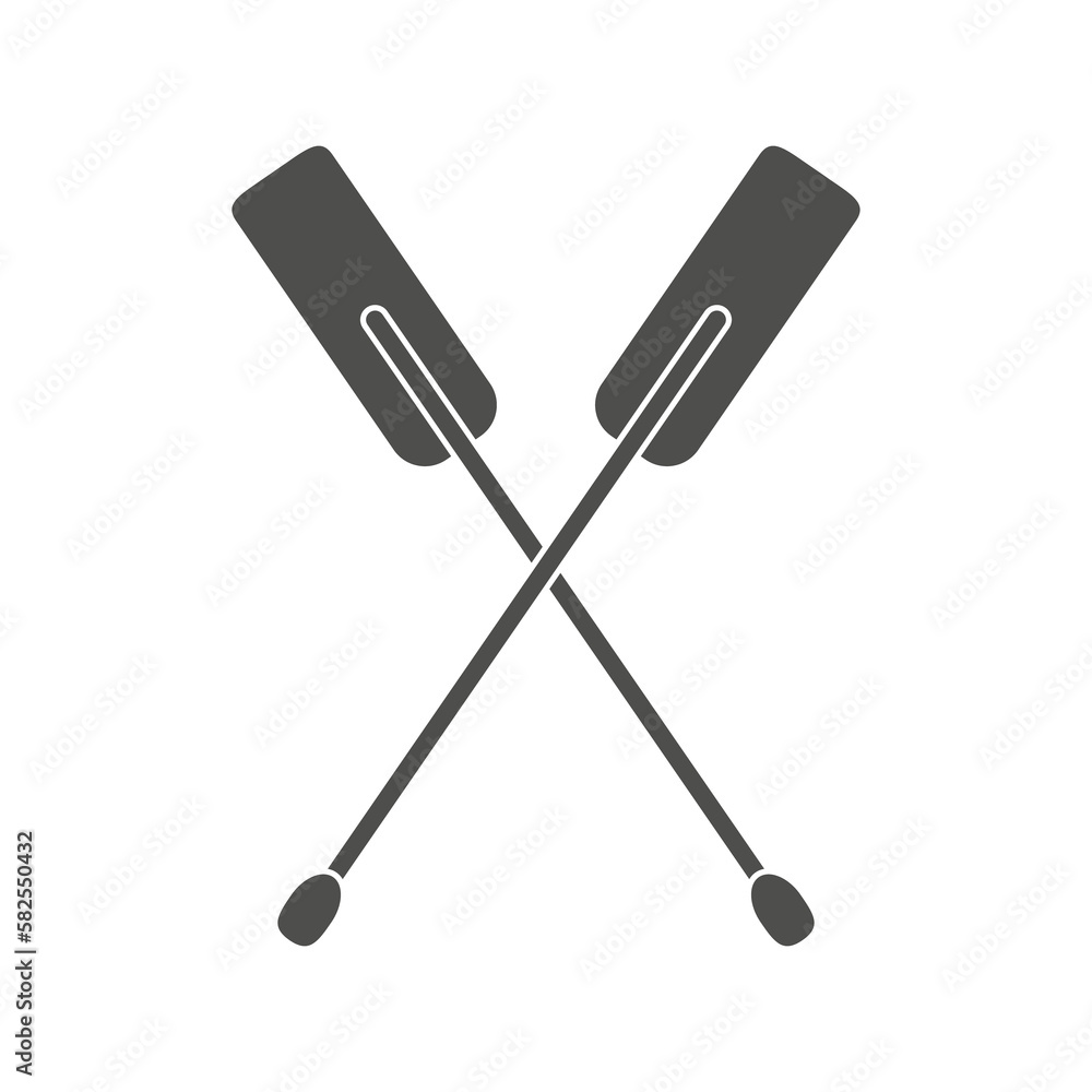 oars icon png image with transparent background Stock Illustration ...