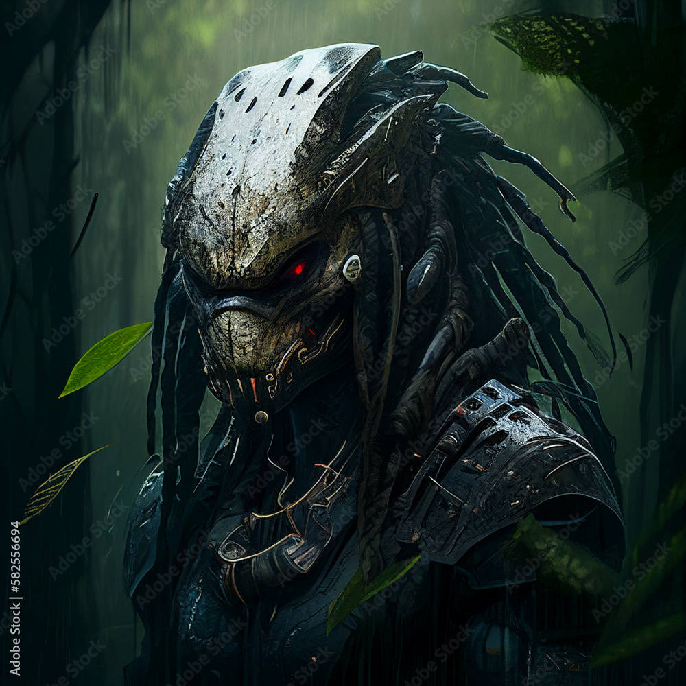 Alien Predator. Scary Monster. Ruthless killer. Created by artificial ...