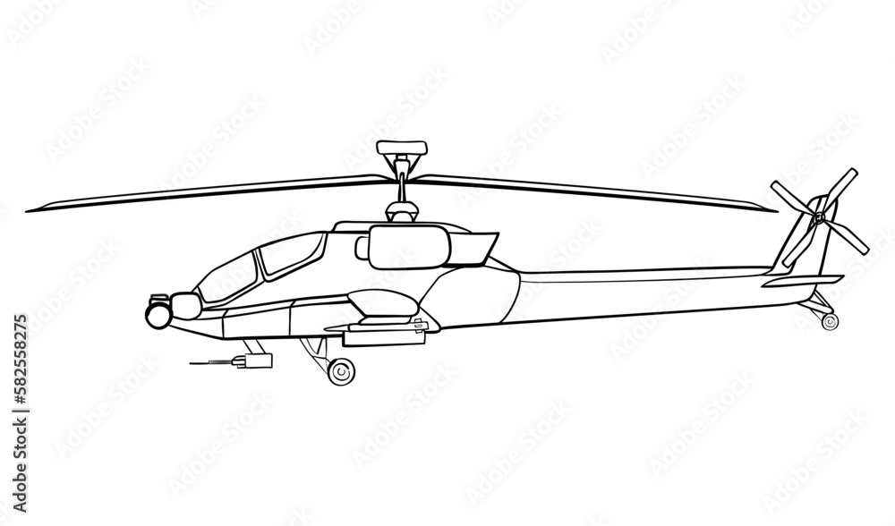 apache helicopter clipart