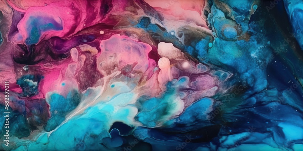 Incredible watercolor wash of colours and textures using ink, metals ...