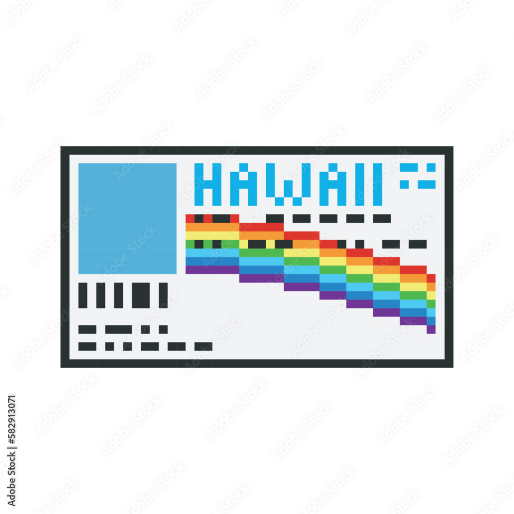 Fake ID meme pixel art Stock Vector | Adobe Stock
