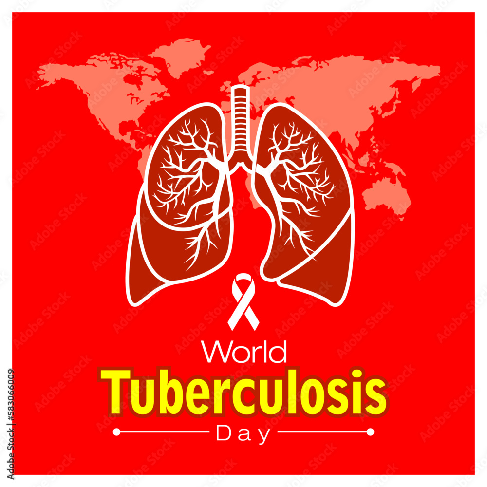 World tuberculosis day vector illustration. Health poster for the 24th ...