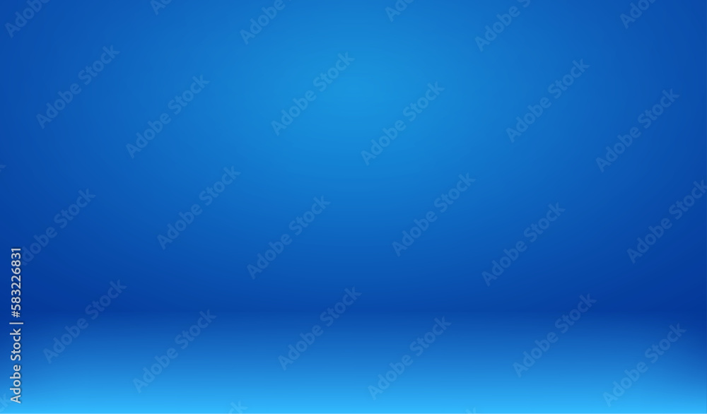 Blue room background. Abstract empty studio. Horizontal bg. Light scene ...