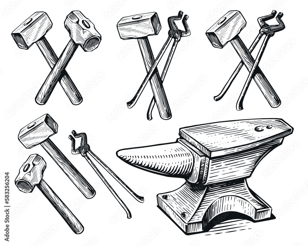 Blacksmith Tool Drawing