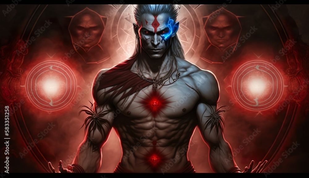 Illustration Stock Generative AI Spirituality, esoteric, meditation ...