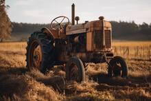 Rusty Tractor Wheel Free Stock Photo - Public Domain Pictures