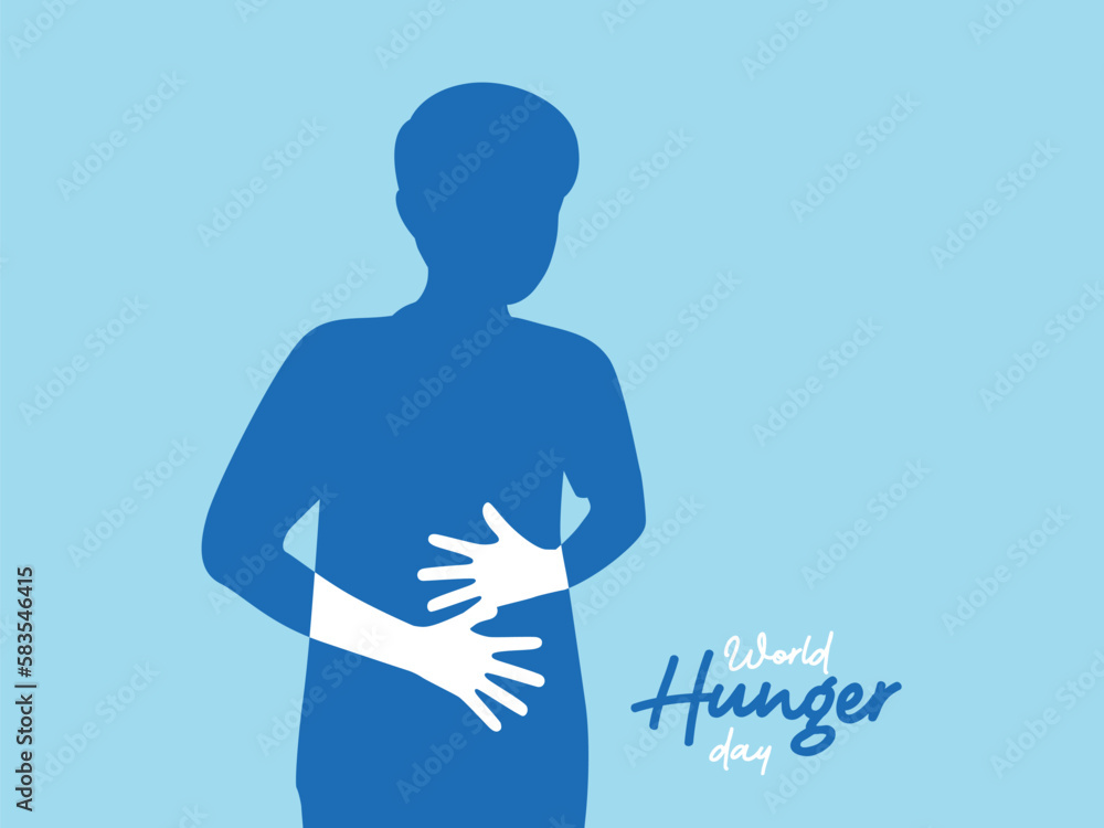 World Hunger Day Design. attention to the global food crisis with ...