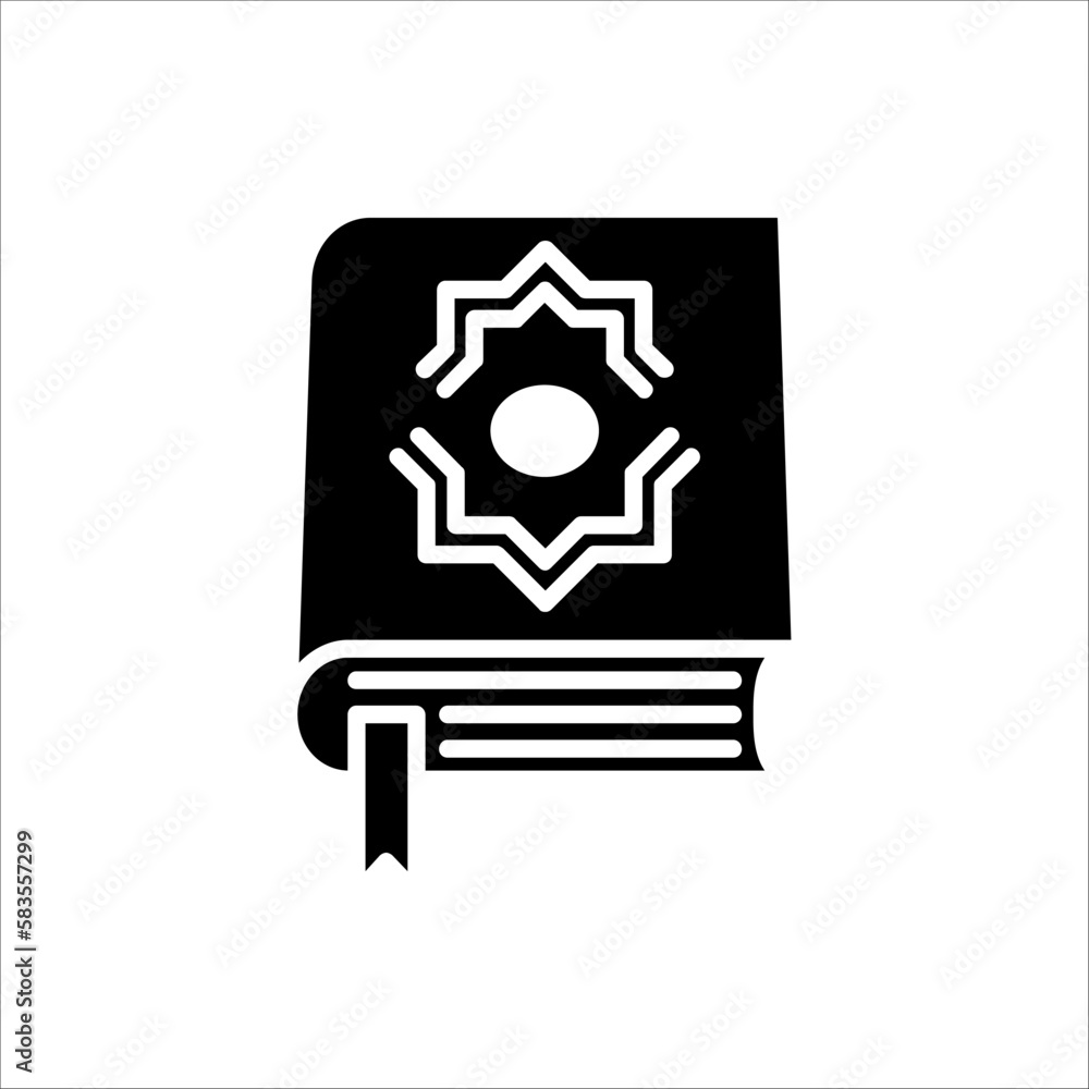 Quran icons isolated on white background. Quran icon for logo, web, app ...