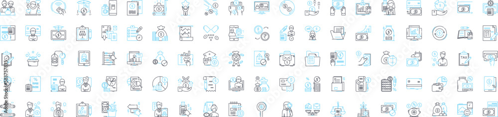 Lean Management vector line icons set. Lean, Management, Efficiency ...