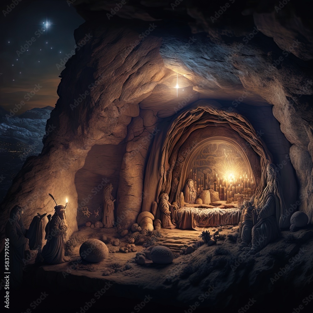 Resurrection of Jesus Christ, empty tomb, Jesus coming out of the tomb ...