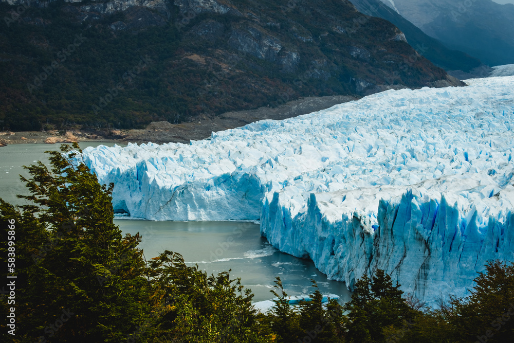 Natural View, Perito Moreno Glacier Ice Rock Formation, Patagonian ...