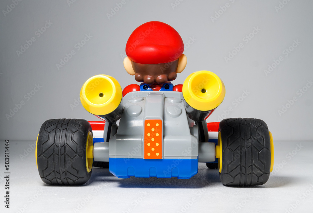 kent, uk 01.01.2023 Carrera Mario Kart Mario Race Kart remote control ...