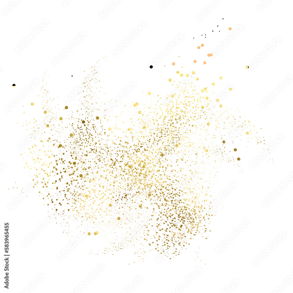 Gold sparkle ,splatter border,Gold Foil Frame Gold brush stroke on ...