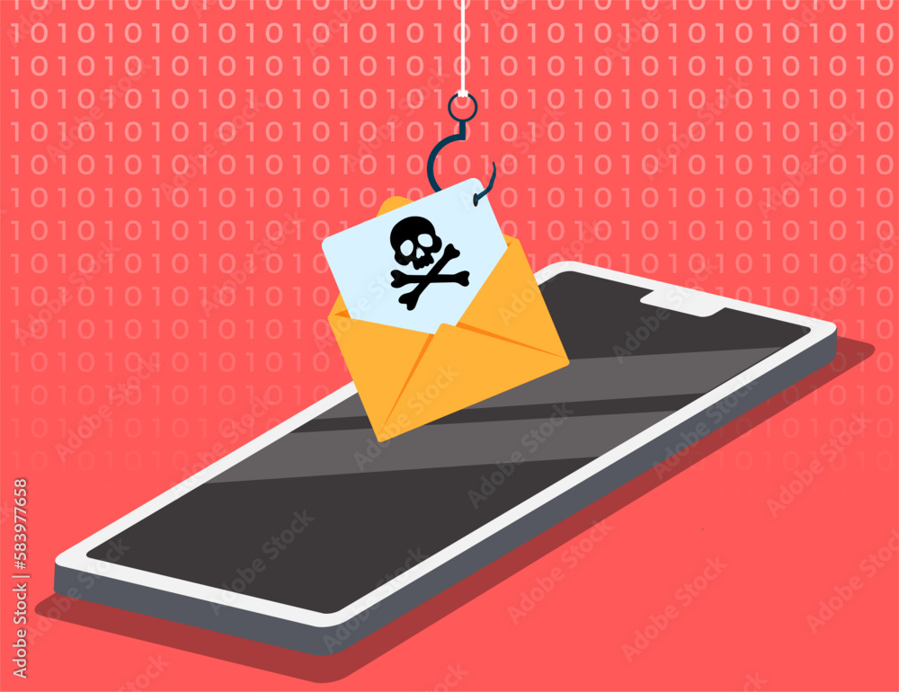 mobile hacking, Phishing email, cyber criminals, hackers, phishing email to steal personal data ...