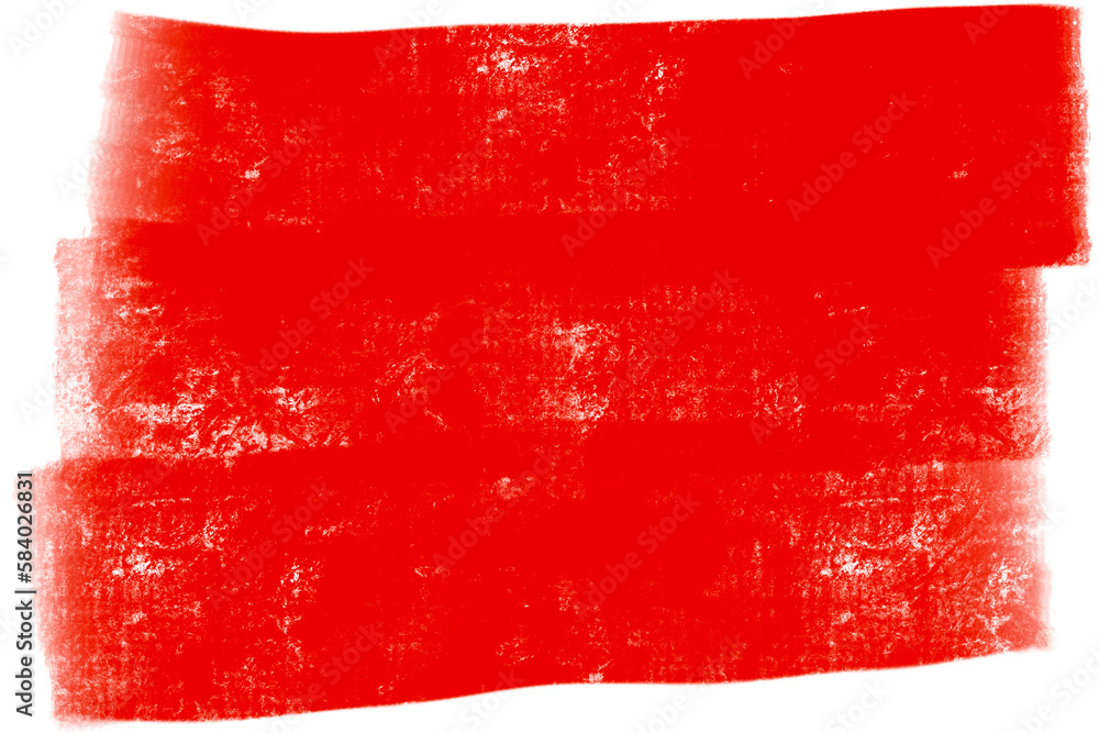 Illustration Stock Red rectangular blot. Hand drawn chalk stain. Hand ...