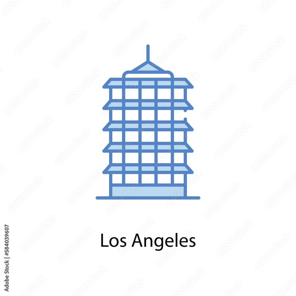 Vector de Stock Los Angeles icon. Suitable for Web Page, Mobile App, UI ...