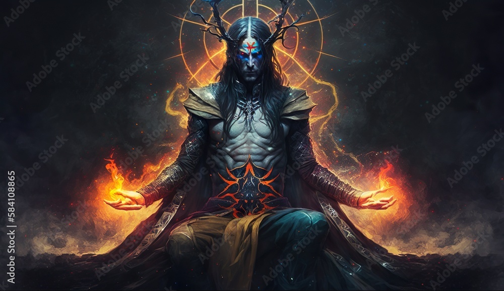 Generative AI Spirituality, esoteric, meditation, fantasy, vampire ...