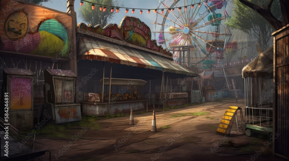 Creepy, Abandoned and Haunted Amusement Park, Fairground, Circus ...