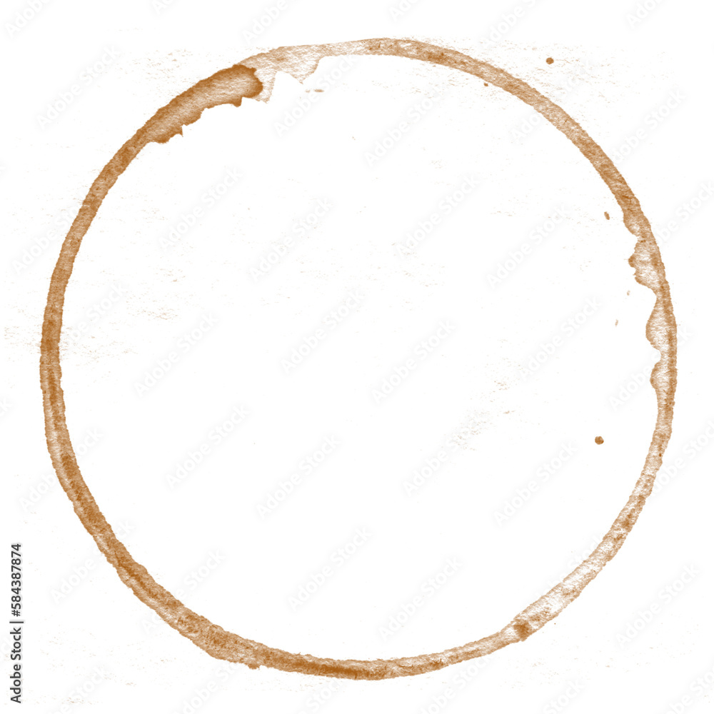 Coffee stains isolated on a transparent background. Royalty high ...