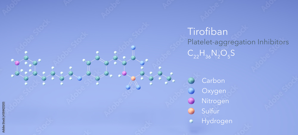 Stockillustrationen tirofiban molecule, molecular structures, platelet ... Stockillustrationen tirofiban molecule, molecular structures, platelet ...