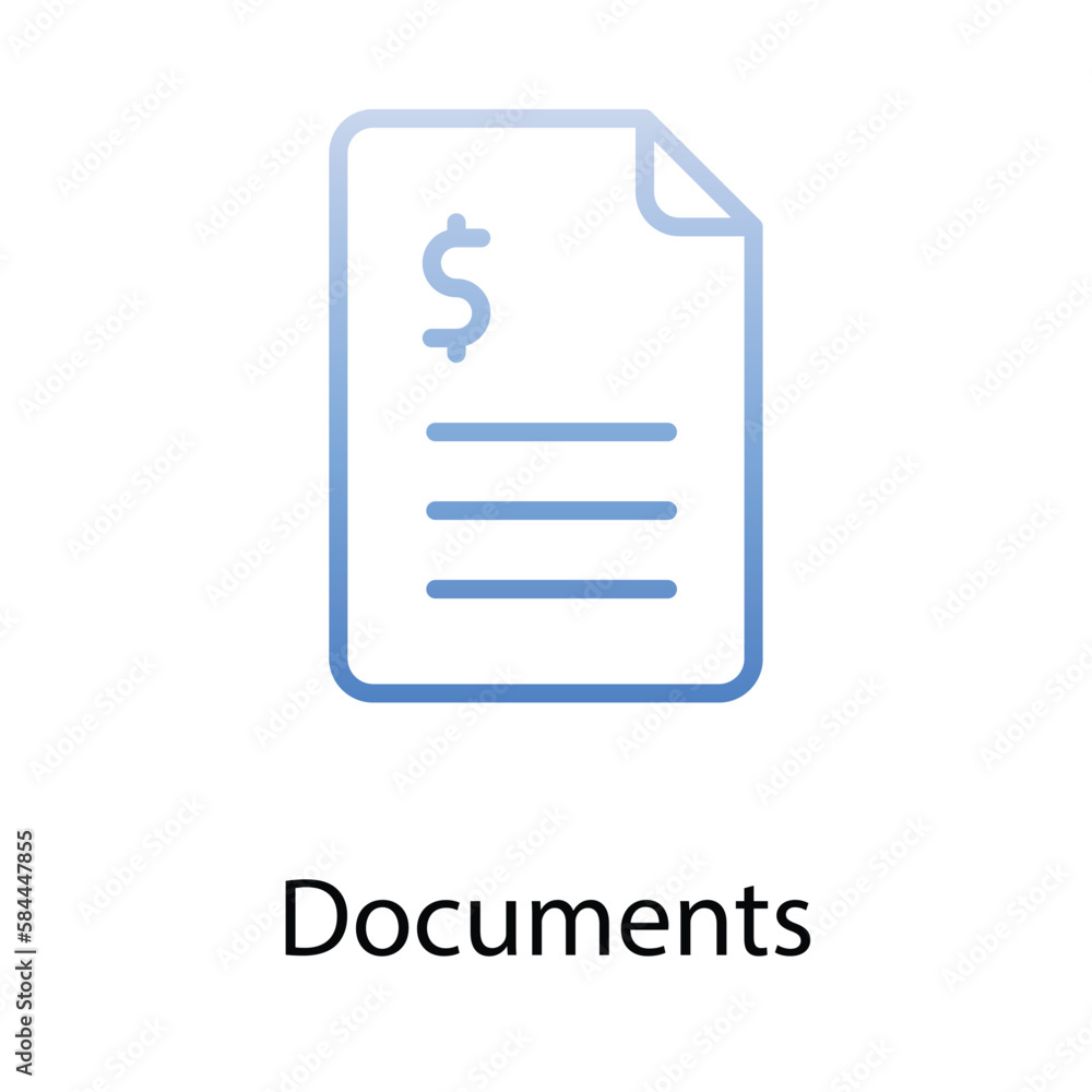 Documents icon. Suitable for Web Page, Mobile App, UI, UX and GUI ...