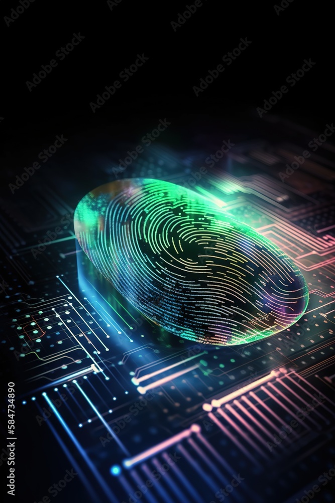 Modern hi tech technology for security access with biometric ...