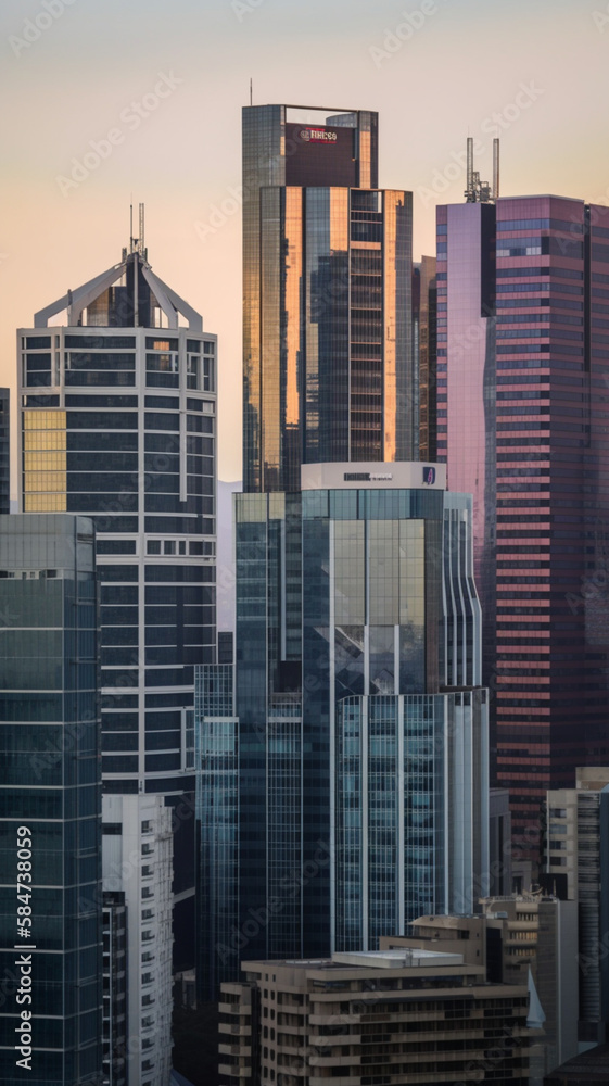 Skyscraper Image also called Tall buildings, High-rise buildings, Urban ...