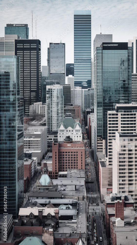 Skyscraper Image also called Tall buildings, High-rise buildings, Urban ...