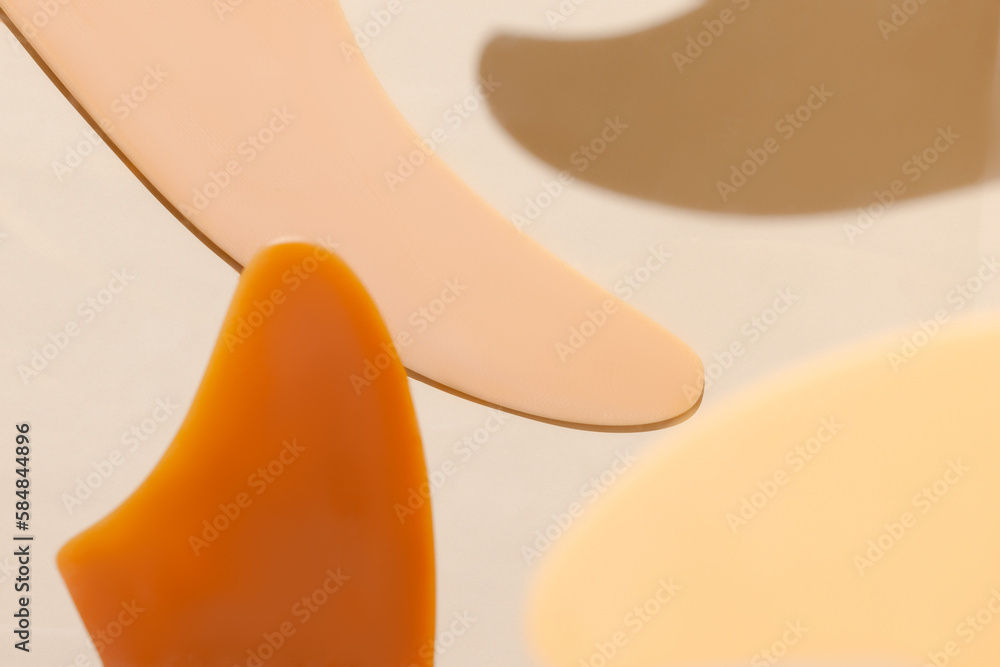 curved abstract shapes overlapping Stock Photo | Adobe Stock