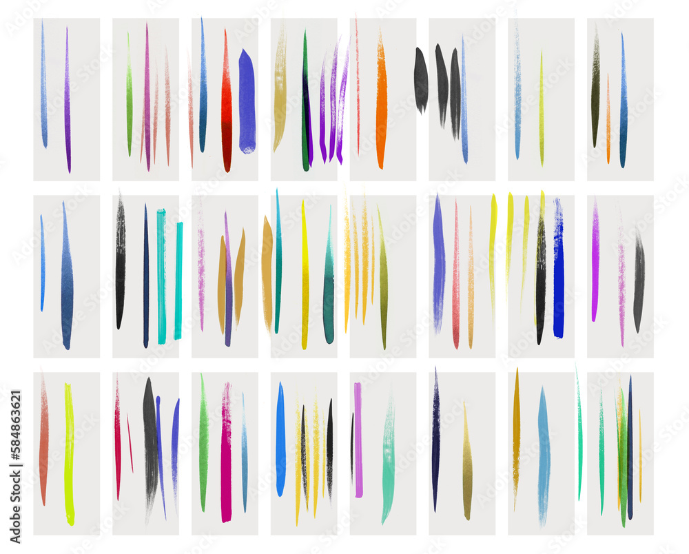 Stylized Brushstroke Variations Stock Photo | Adobe Stock