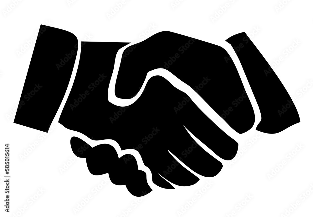 Illustration Stock Hand shake icon logo design, hand shake transparent ...